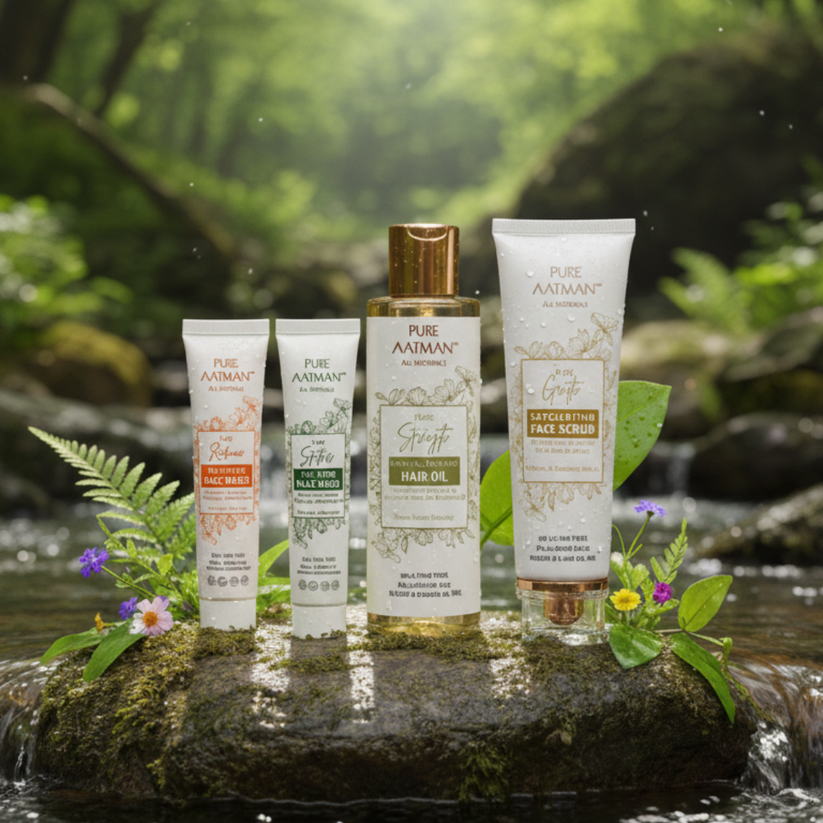Pure Aatman All Naturals Complete Care Combo - Pack Of 4 (Worth Rs 869